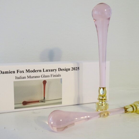 C. Damien Fox | Accents | Custom Made Murano Glass Table Lamp Finials A ...